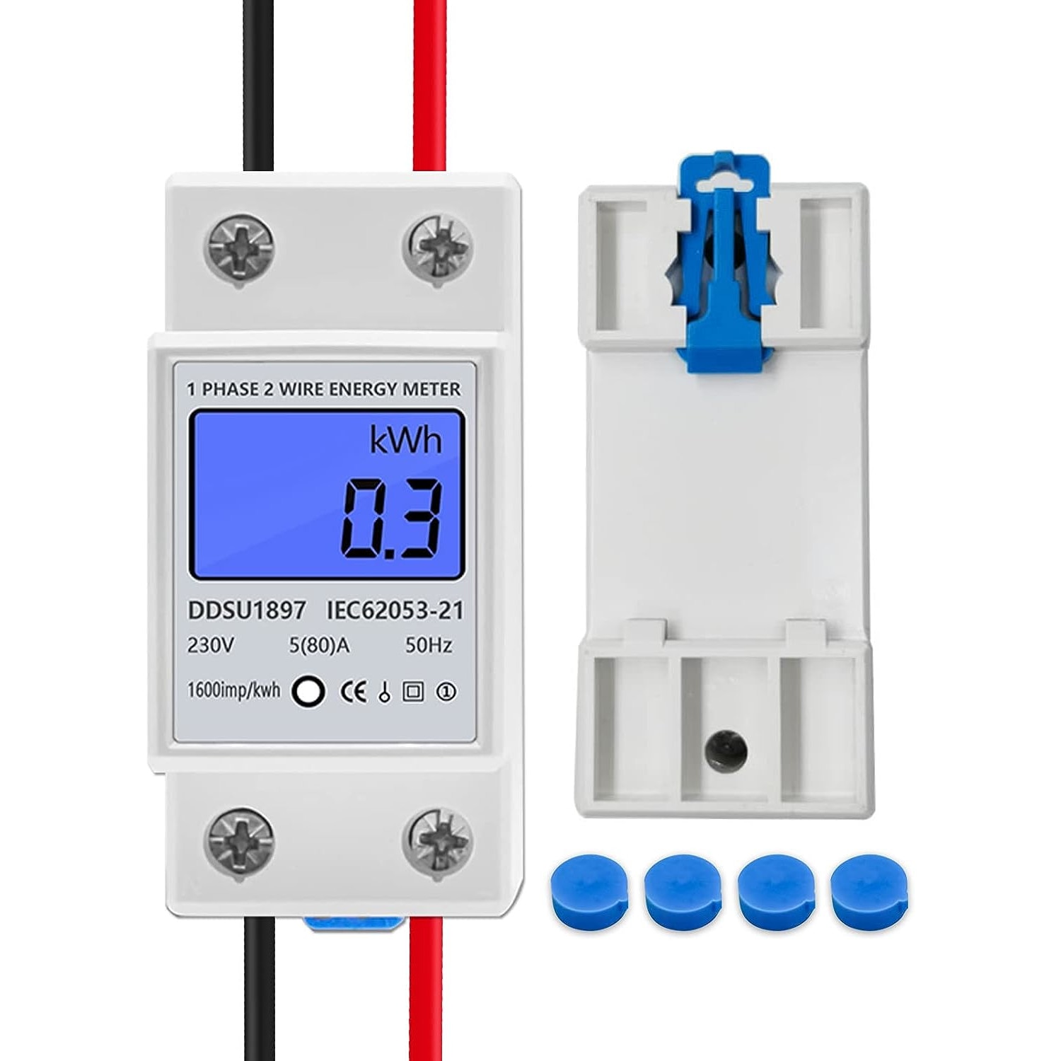 Contor monofazat de energie electrica, JENUOS®, display led, functie ...