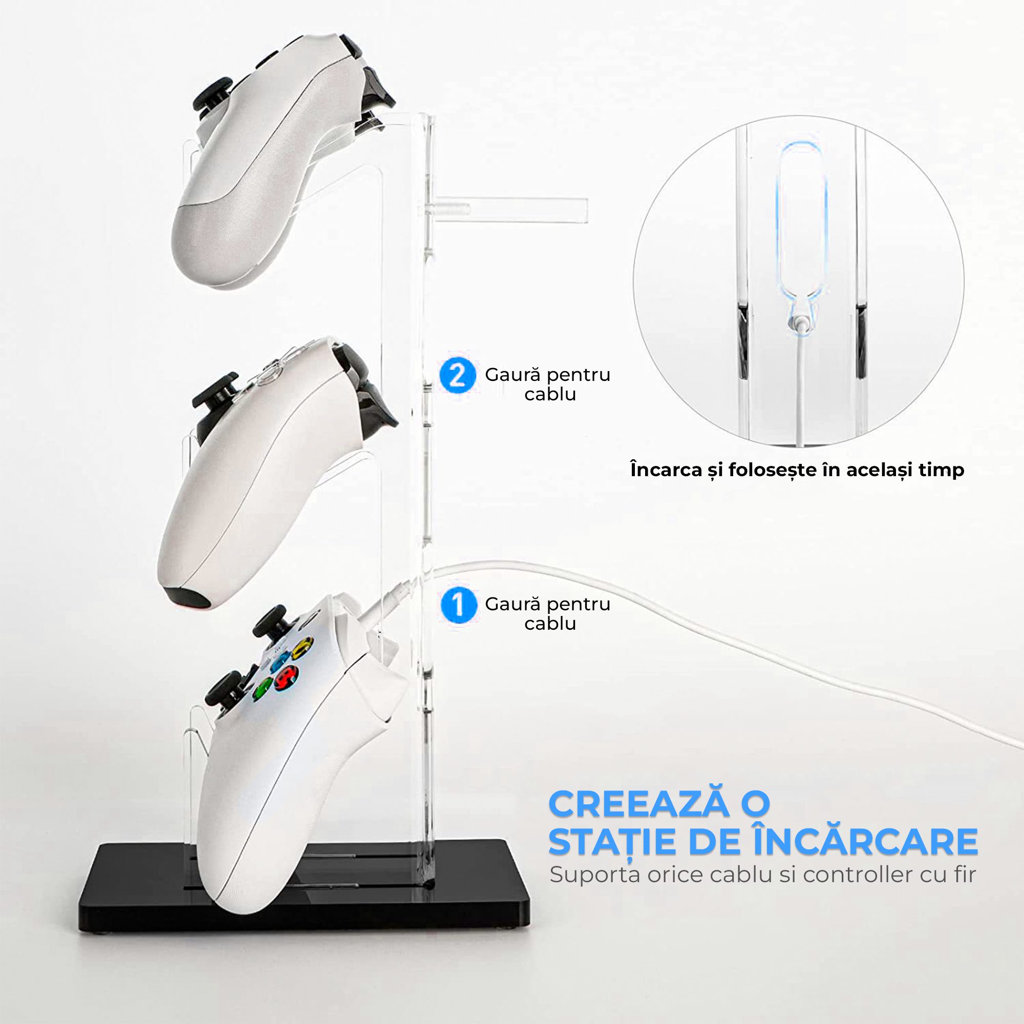 Suport PadForce® controller compatibil cu Xbox, PS5, PS4, Switch, Casti ...