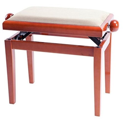 Scaun pentru pian, Gewa, Lemn, Reglabil, 9 kg, Maro/Alb - eMAG.ro