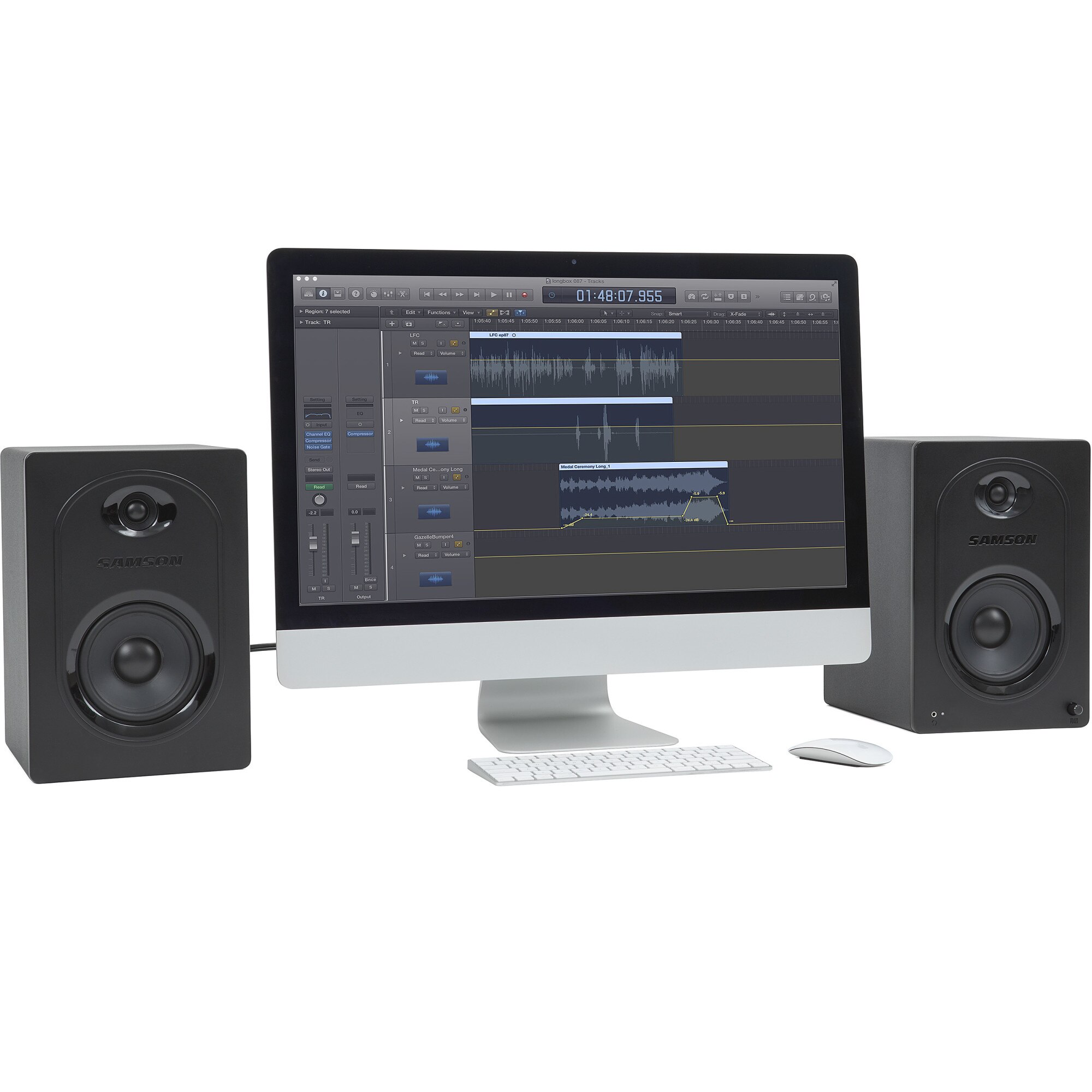 Boxe pentru studio, Samson, 80 W, Negru - eMAG.ro