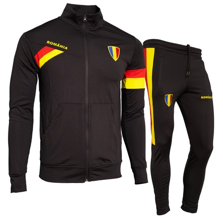 Trening Romania negru, slim fit M - eMAG.ro
