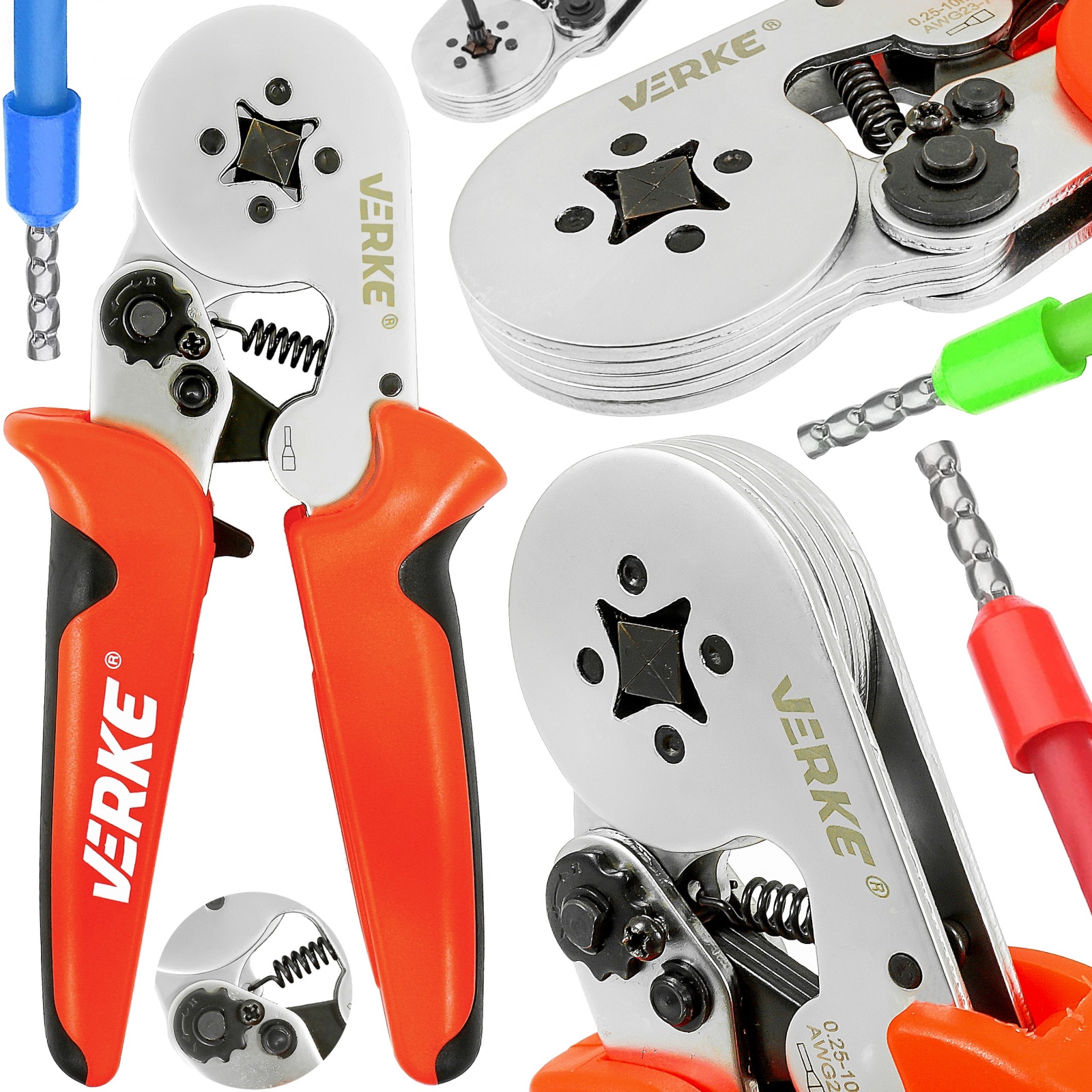 Cleste pentru decablat si sertizat cabluri pini 0.25-10mm (V86528 ...