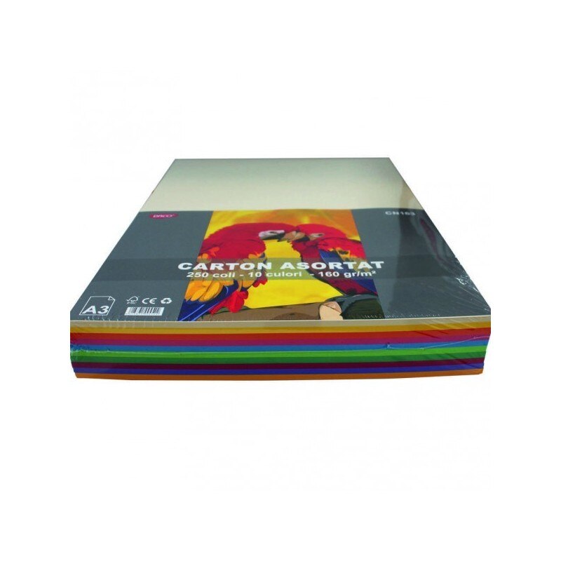 Carton color 160G/mp, A3,250 coli, 10 culori - eMAG.ro