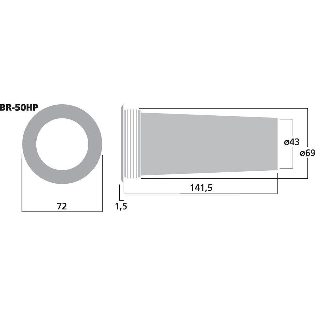 Tub bass reflex, Monacor, Plastic, Negru - eMAG.ro