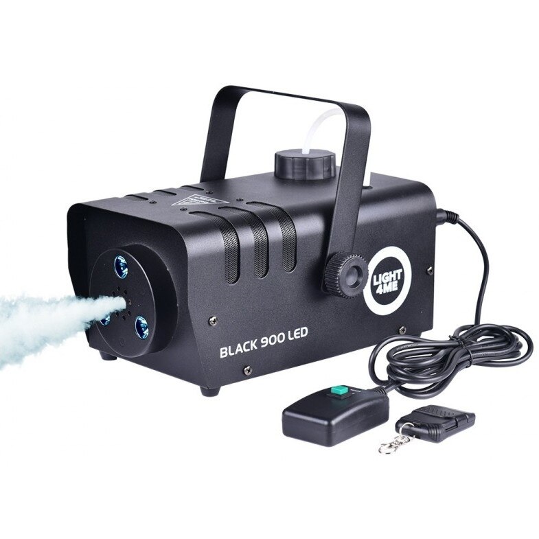 Masina de fum, Light4Me, LED 900, Negru - eMAG.ro