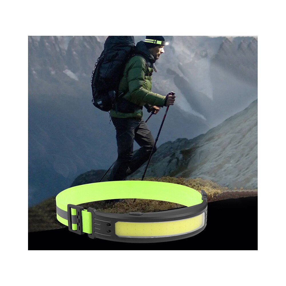 Lanterna pentru Cap Frontala cu LED COB Puternic, 6 Moduri de Iluminare ...