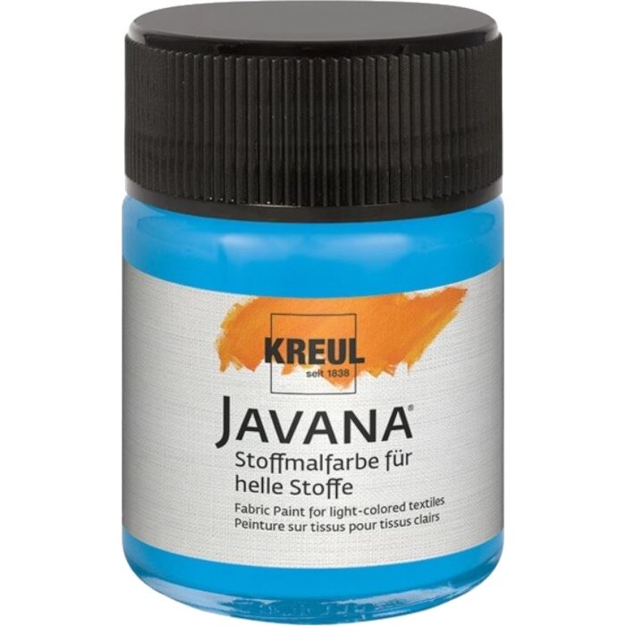 Vopsea pentru textile, Kreul Javana, Albastru Azur, 50 ml - eMAG.ro