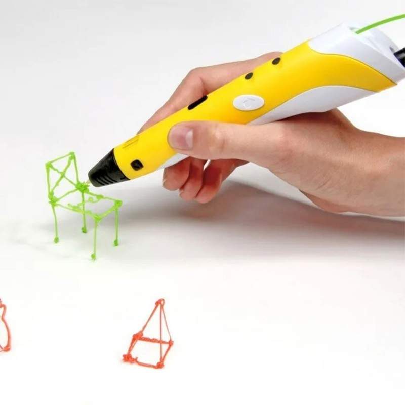 3D-писалка Smart Pen, триизмерна рисунка, жълта, 21,5 cm x 16,5 cm x 6 ...