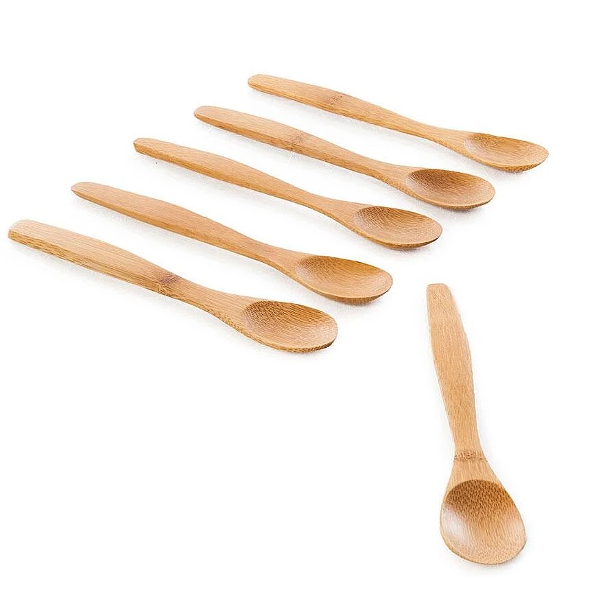 Set 10 lingurite pentru desert din lemn - eMAG.ro