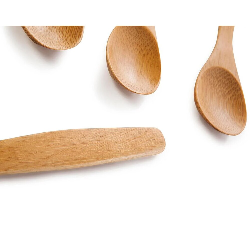 Set 10 lingurite pentru desert din lemn - eMAG.ro