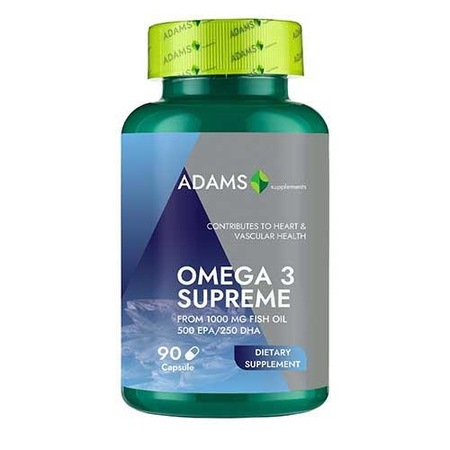 Omega 3 Supreme 1000 miligrame 90 capsule Adams Vision - eMAG.ro