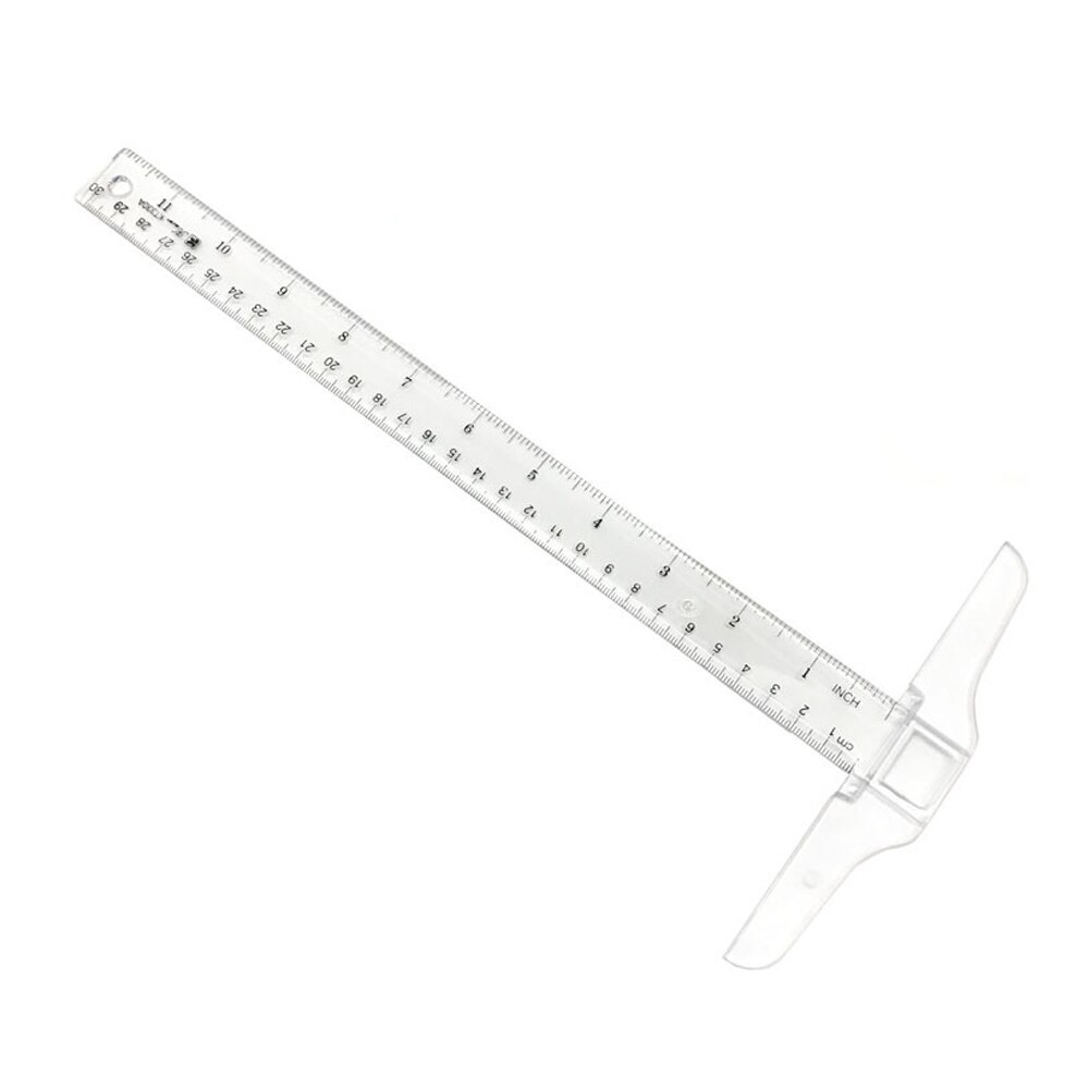 Rigla, Plastic, 30cm, Transparent - eMAG.ro