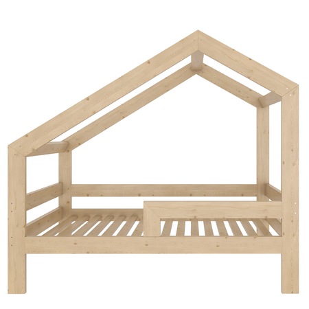 Pat extensibil, Need Sleep, Lemn, 90x200 cm, Natural - eMAG.ro