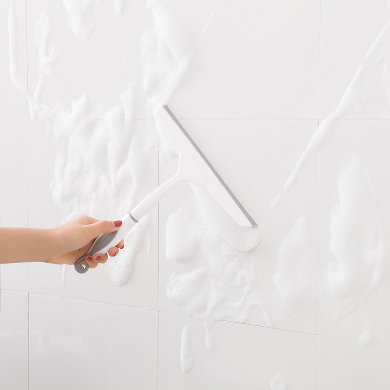 Racleta geam, Plastic/Silicon, 25 cm, Alb/Gri - eMAG.ro