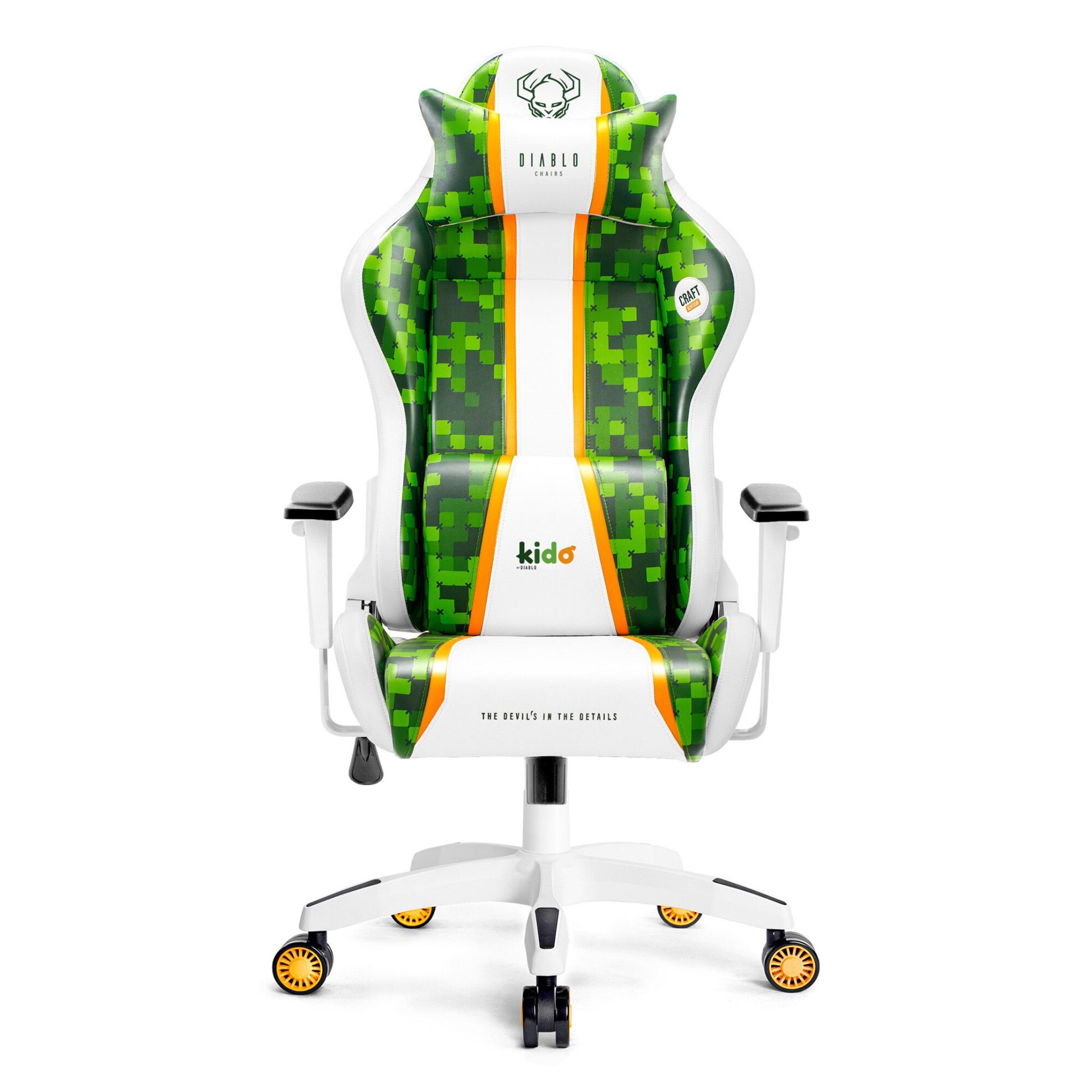 Scaun de gaming pentru copii, Diablo Chairs, X-One 2.0, Kids Size ...