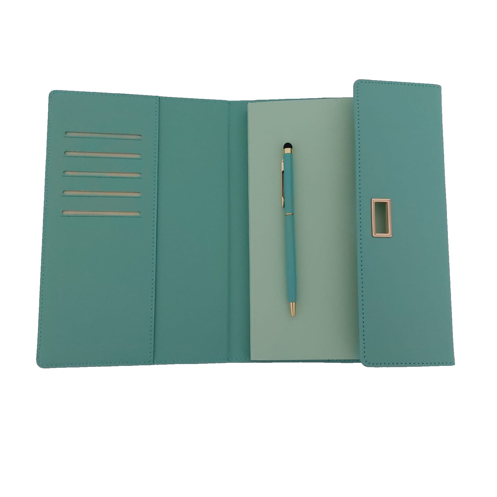 Set Agenda A5 nedatata tip mapa cu pix, turcoaz - eMAG.ro