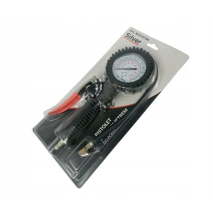 Pistol de umflat roti cu manometru 0-12 bari debit de aer 100l/min ...