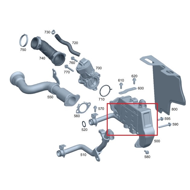 Recircularea gazelor de esapament, MERCEDES OM654 OM656 - eMAG.ro