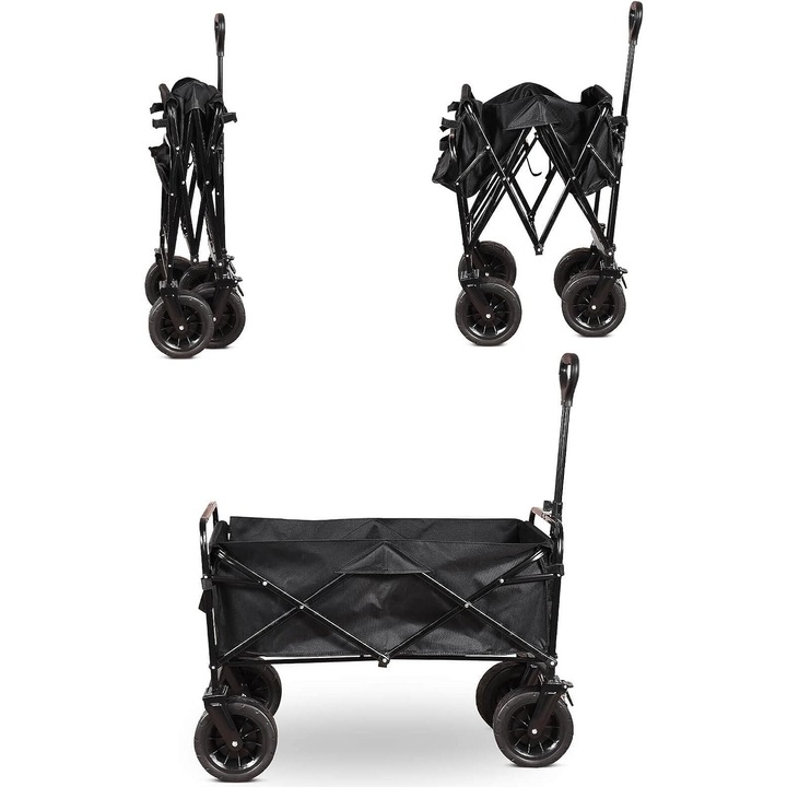 Carucior Pliabil de Gradina, Bigshot, Maxim 80 Kg, Cadru Metalic, Maner ...