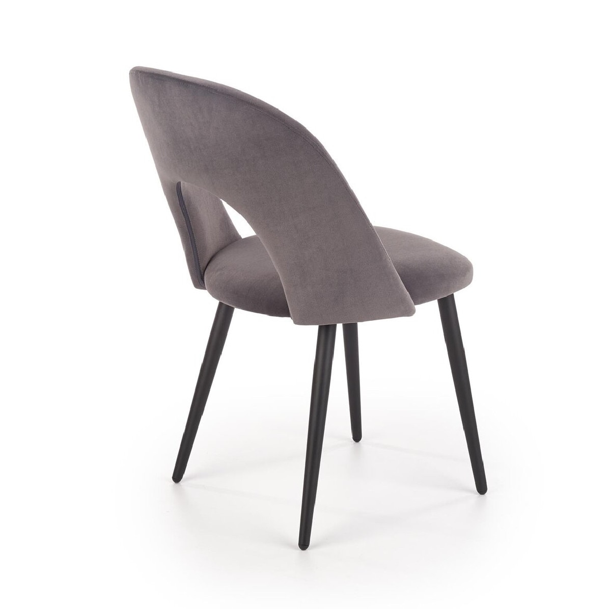 Scaun living/bucatarie Dallas tapitat cu stofa si picioare metalice ...