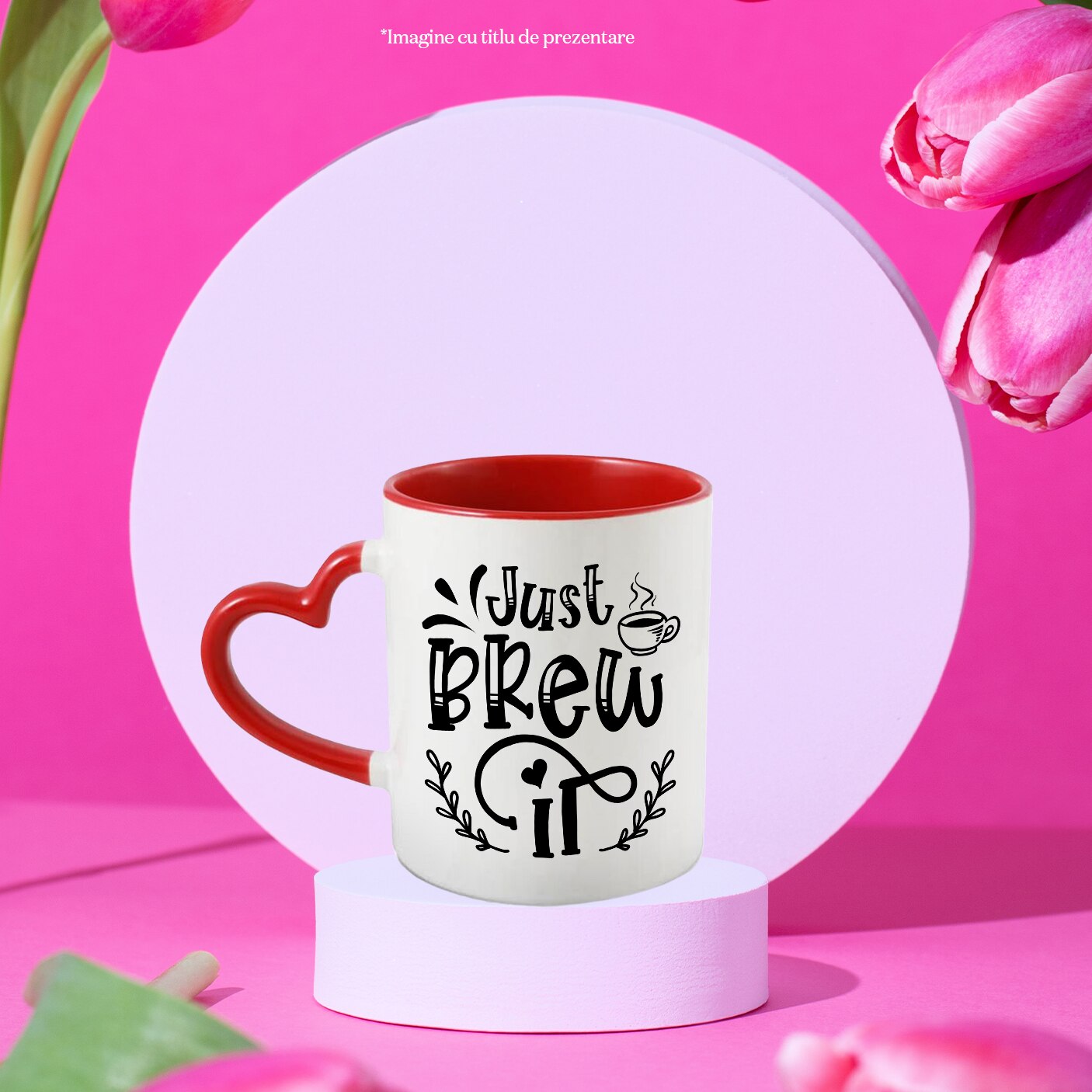 Cana Cu Mesajul Just Brew It, Bob De cafea, Dimineata Rece, Iubitorii ...