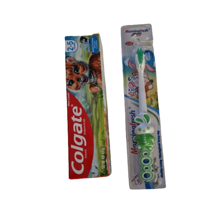 Set dentar Colgate pentru copii, periuta si pasta de dinti 50ml, 2-5 ...