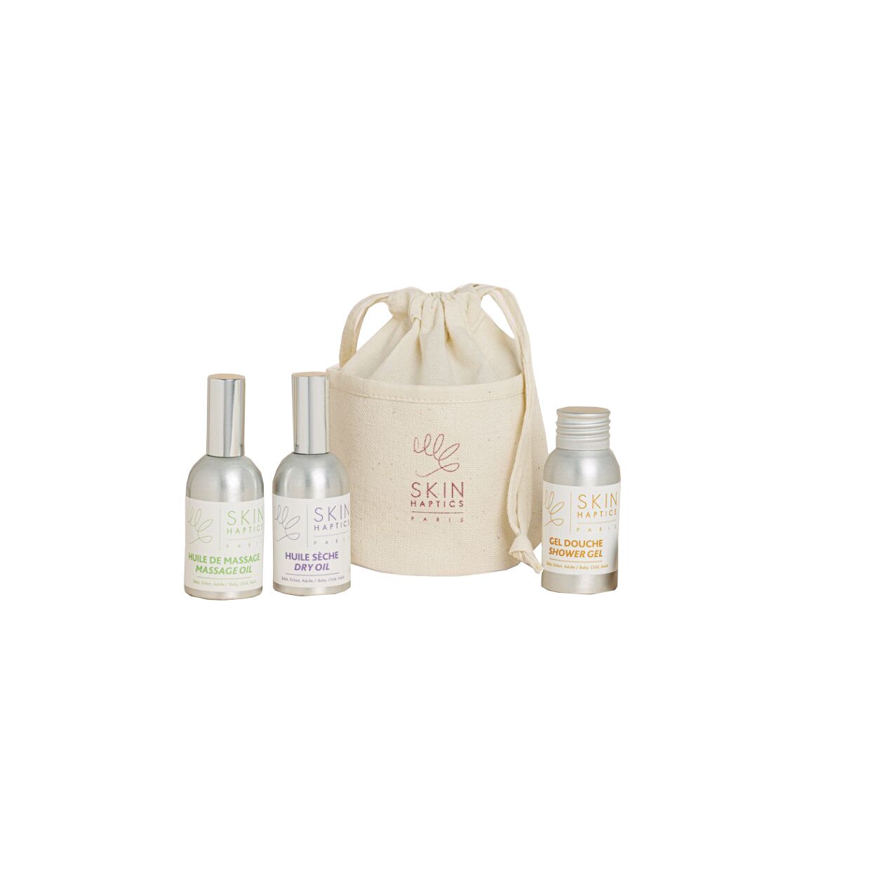 Set de 3 recipiente, Cosmetice pentru Calatorii, Skinhaptics - eMAG.ro