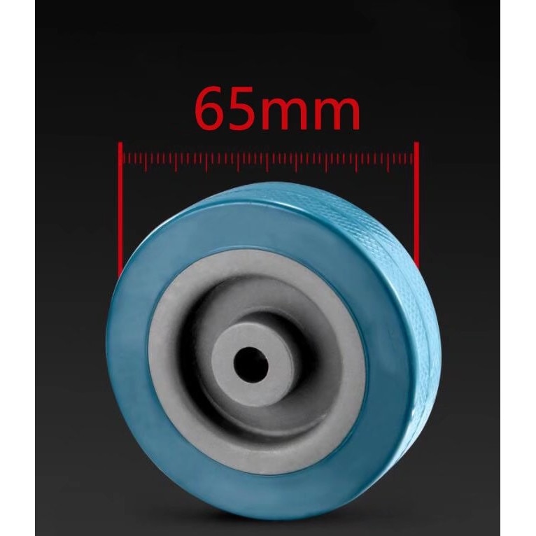 Roata pivotanta, Diametru 65 mm, Plastic, Albastru - eMAG.ro