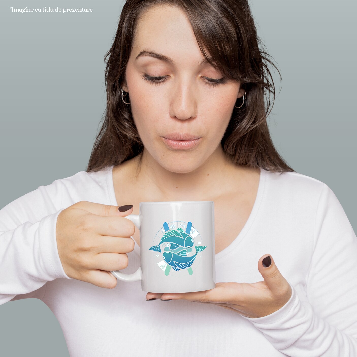 Cana Cu Semn Zodiac Pesti Semn Simbolic Iubitorii De Zodiac 330 Ml Cu Maner Alb Emagro