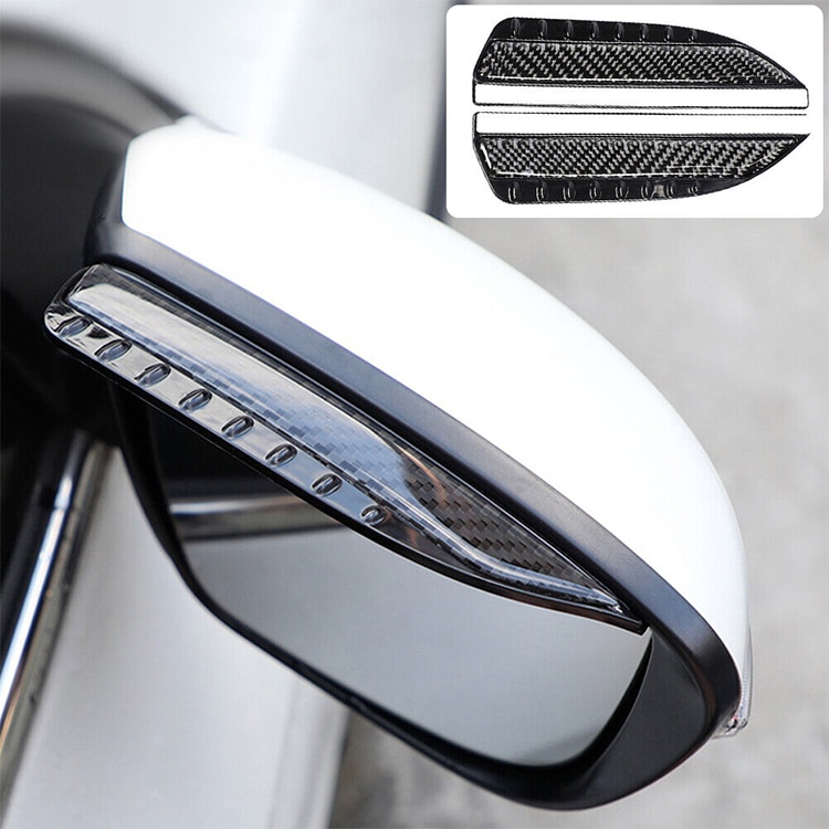 Set 2 x protectie pentru oglinzi auto, fibra de carbon - eMAG.ro