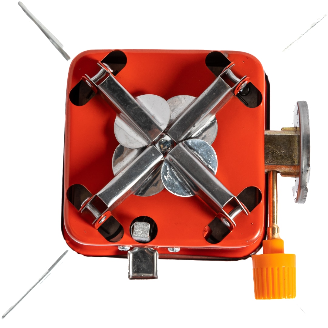 Aragaz + Butelie 227gr, pentru camping Portabil, pliabil, aprindere piezo, 113 x 113 x 95 m ...