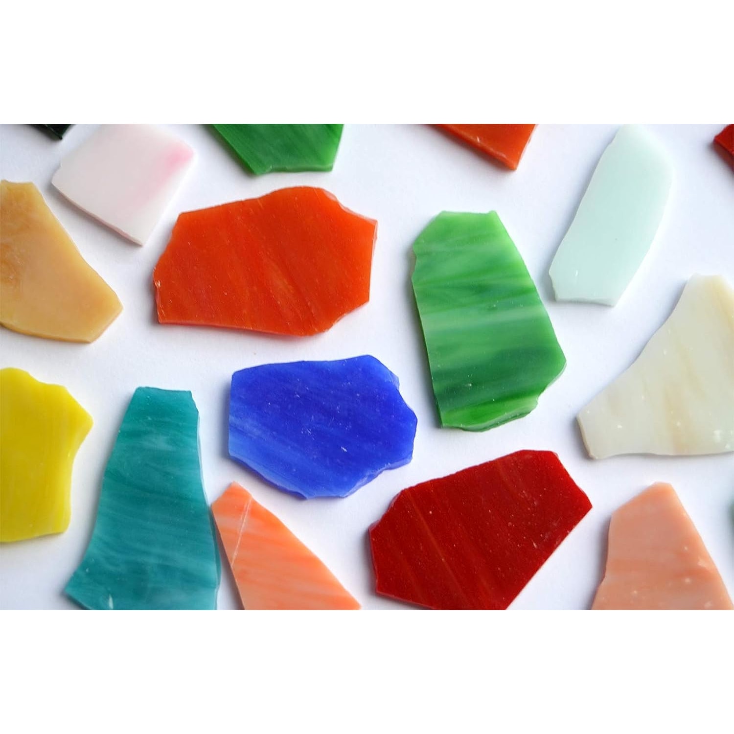 Set pietre mozaic, Sunmostar, Sticla, 20 x 30 cm, 500 g, Multicolor ...