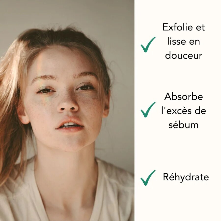 Crema exfolianta fina pentru fata, BIO cu miere regala si argila roz ...