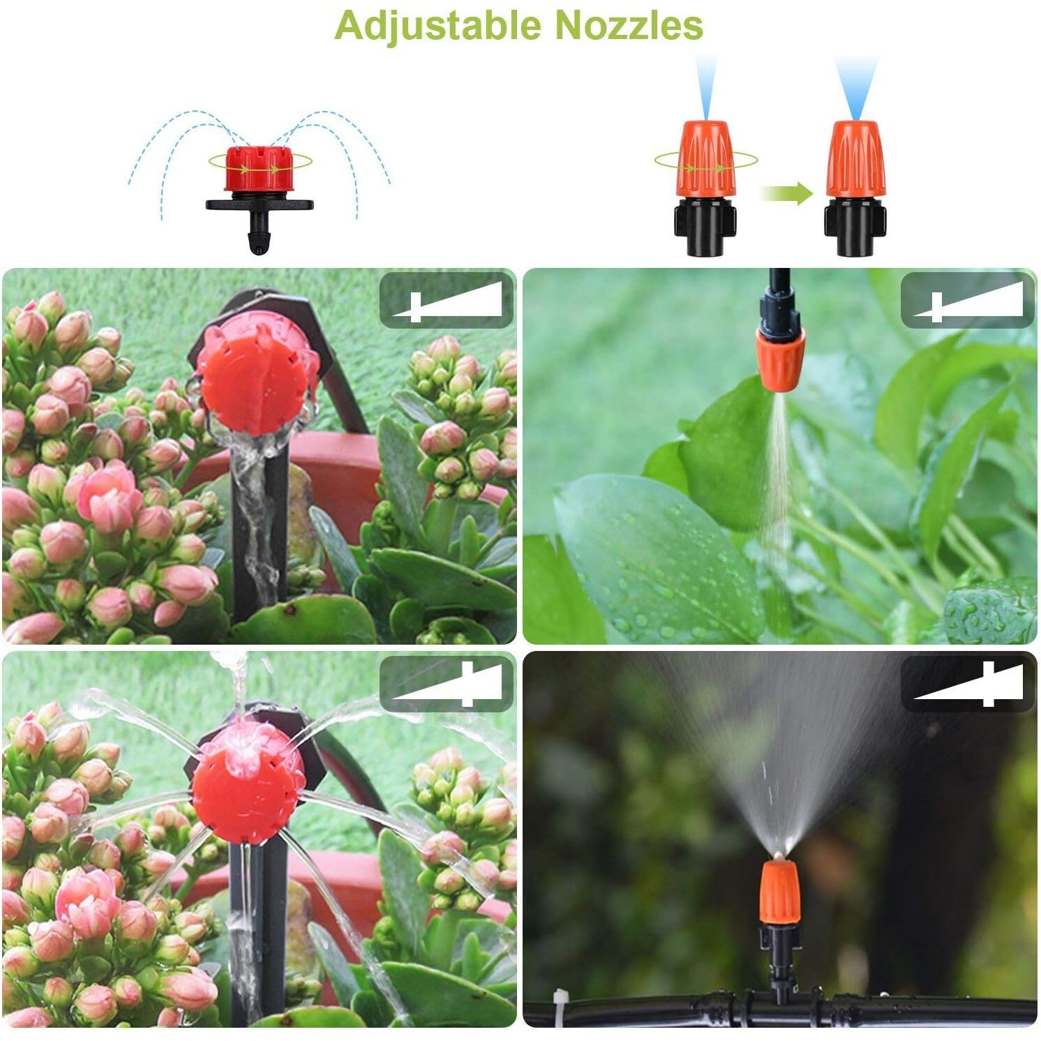 Sistem de irigare automata pentru gradina, Sunmostar, Plastic, 40 m ...