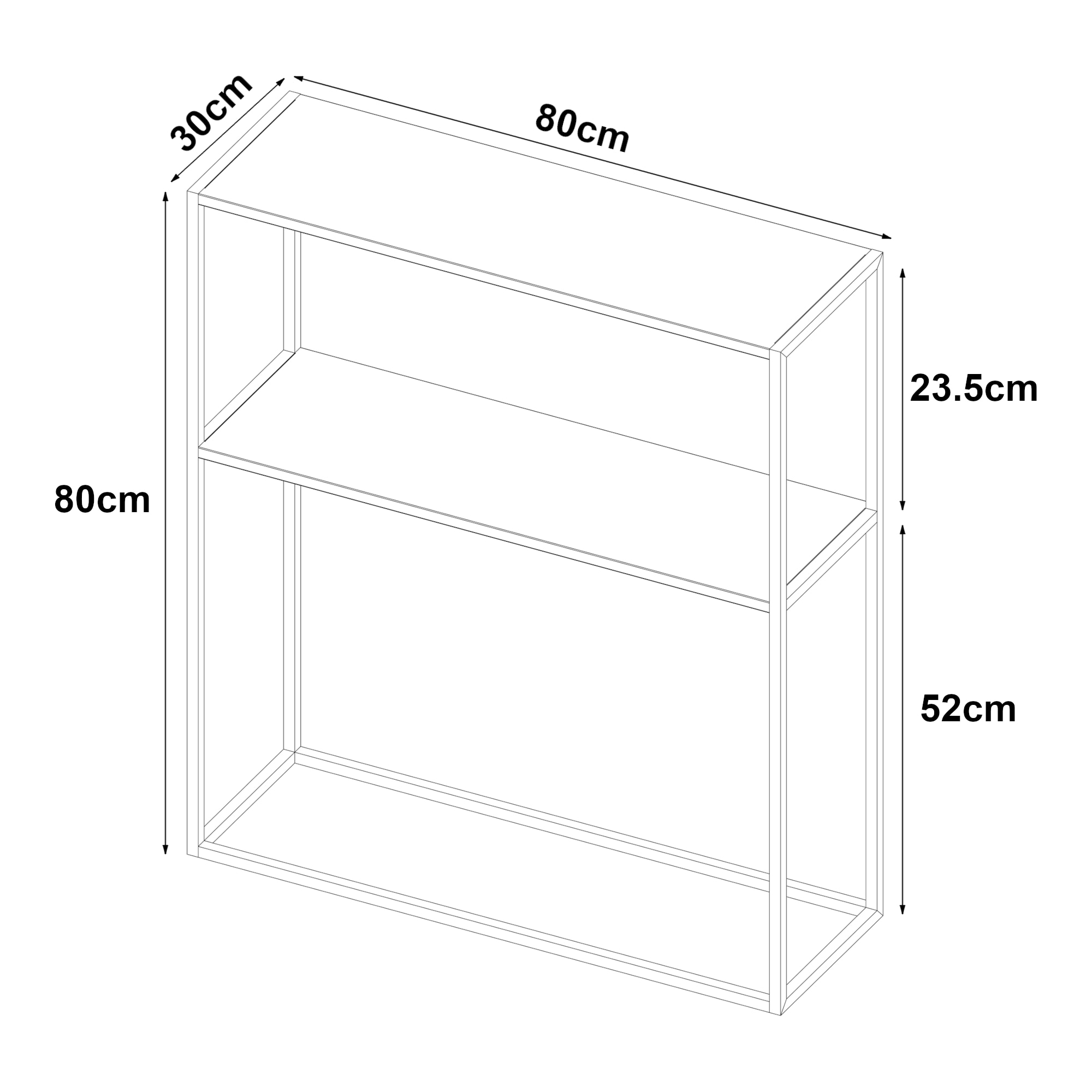 Masa consola, en.casa, PXSL-0160 Kuhmo, 80 x 80 x 30 cm, metal, negru ...