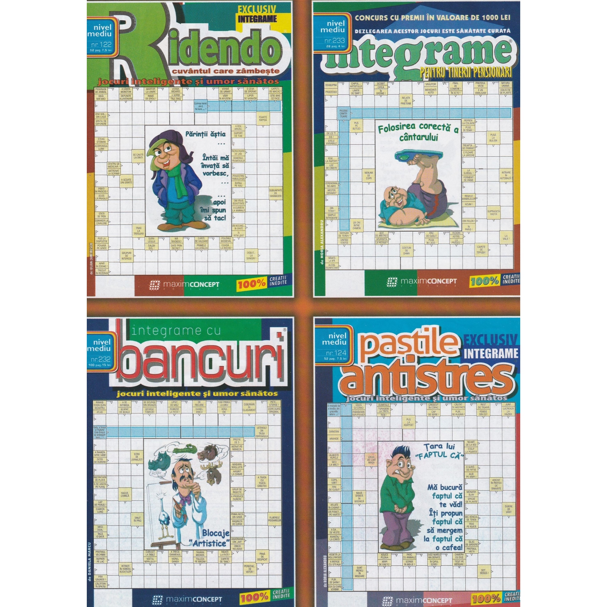 Pachet Integrame ridendo, integrame pensionari, integrame cu bancuri ...
