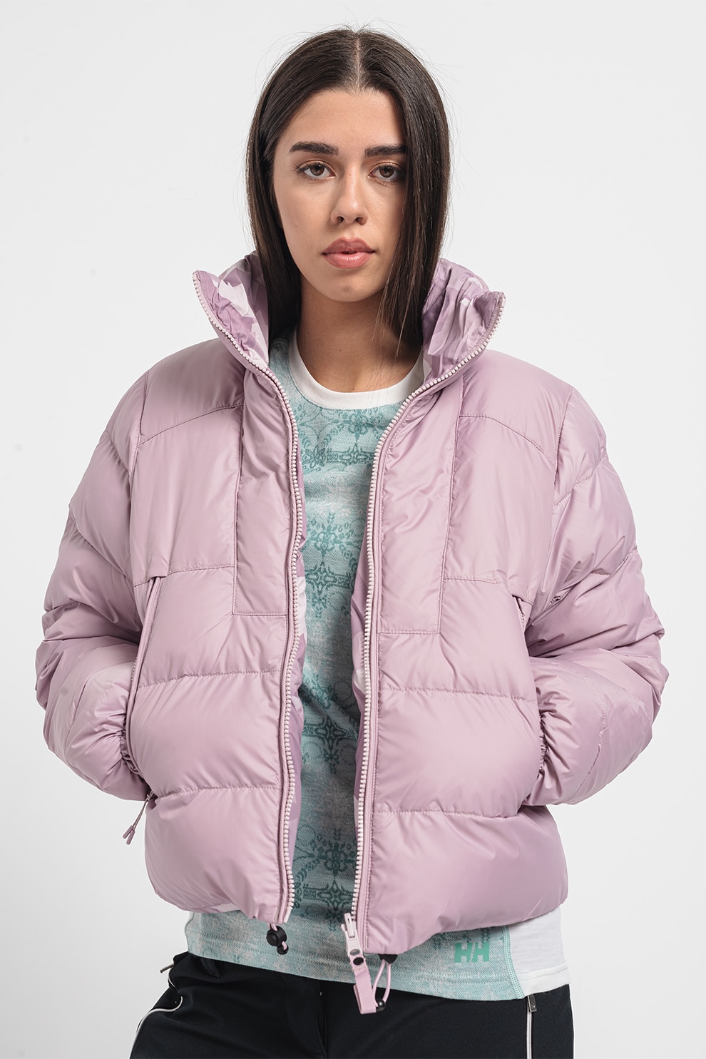 Helly Hansen, Geaca reversibila, Violet lila prafuit, M - eMAG.ro
