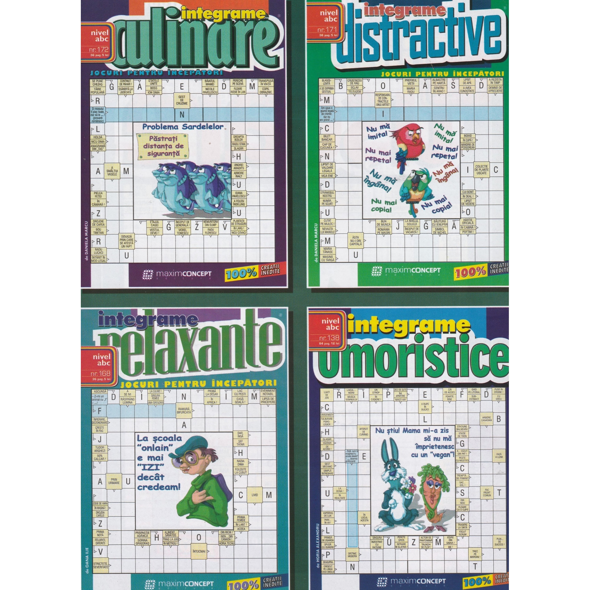 Pachet de integrame culinare, integrame usoare, integrame relaxante ...