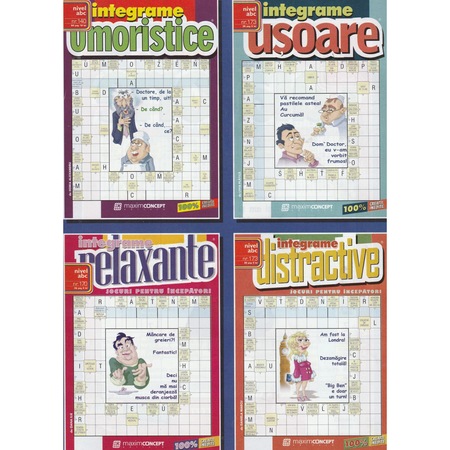 Pachet de integrame umoristice, integrame usoare, integrame de ...