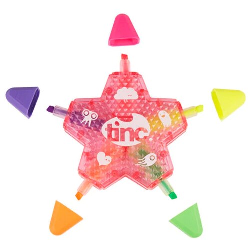 Set 5 markere - Star Multi Highlighter - Tinc, Non Permanent - eMAG.ro