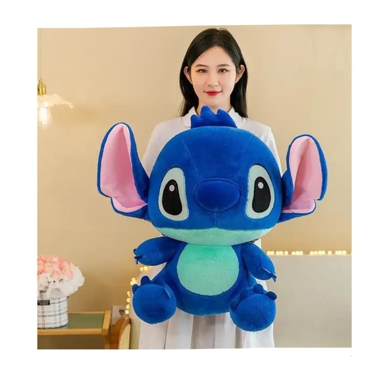 Jucarie de plus, tip Stich, albastru, 50 cm - eMAG.ro