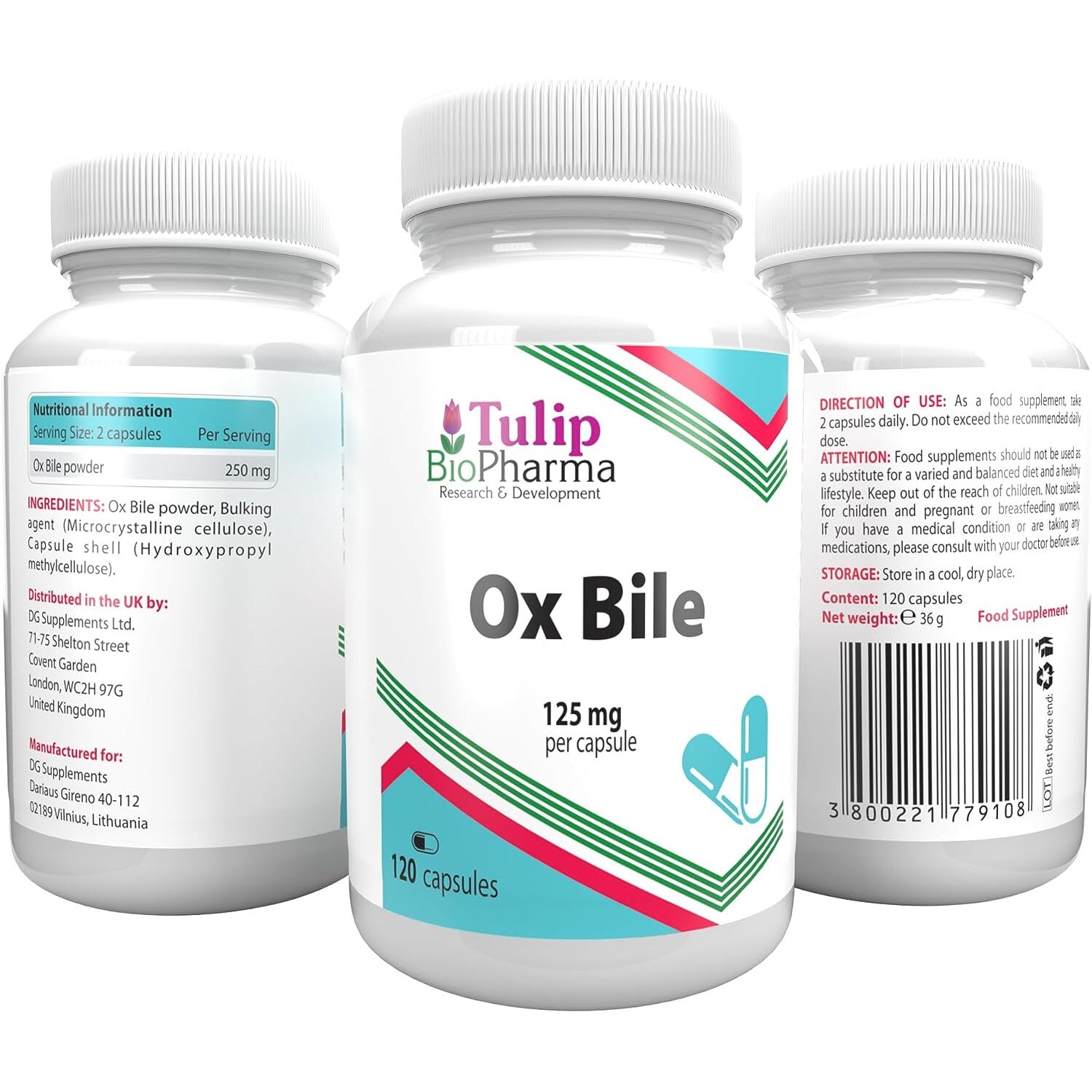 Ox Bile 125mg 120 Capsule - eMAG.ro
