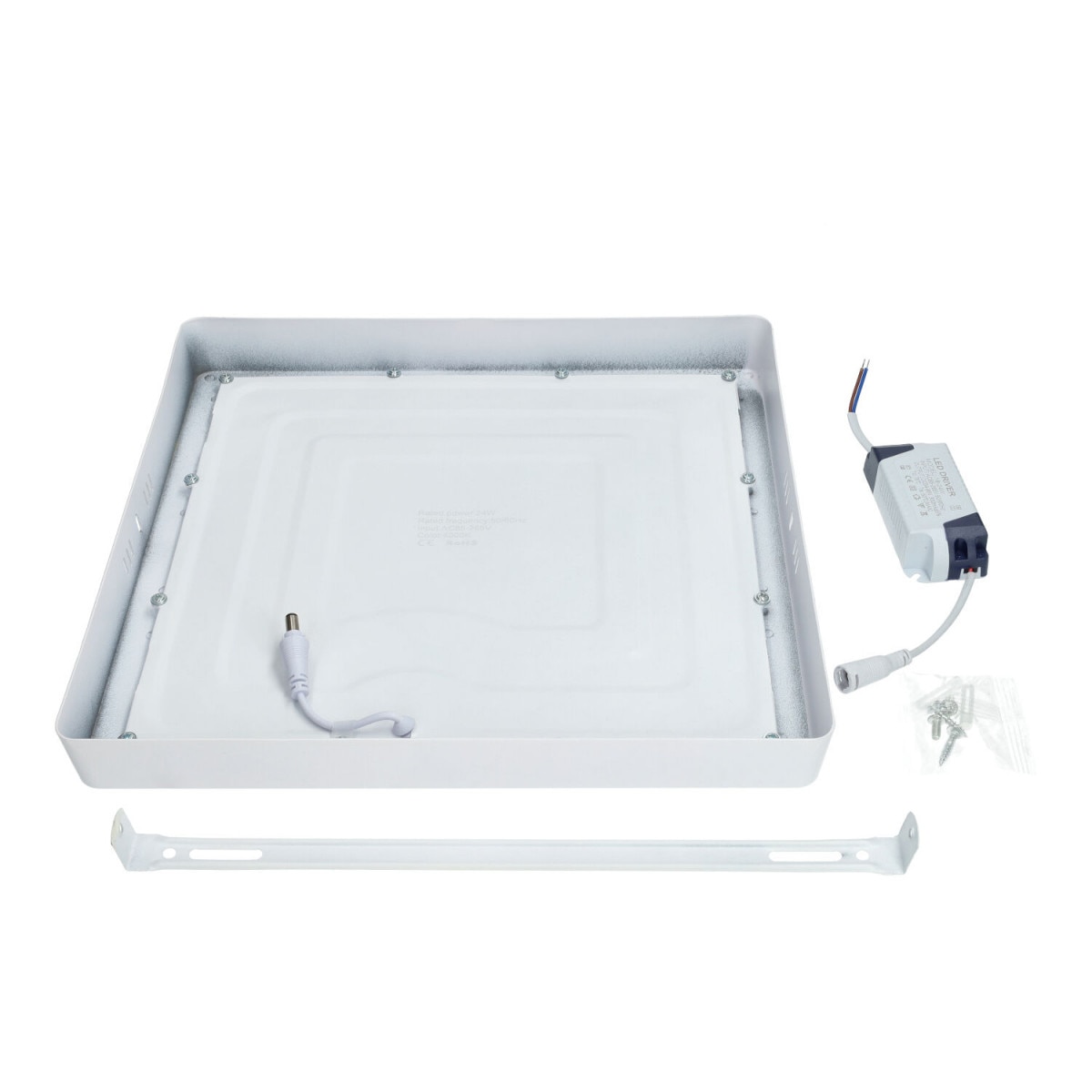 Panou LED off-wall 24W patrat, alb natural - eMAG.ro