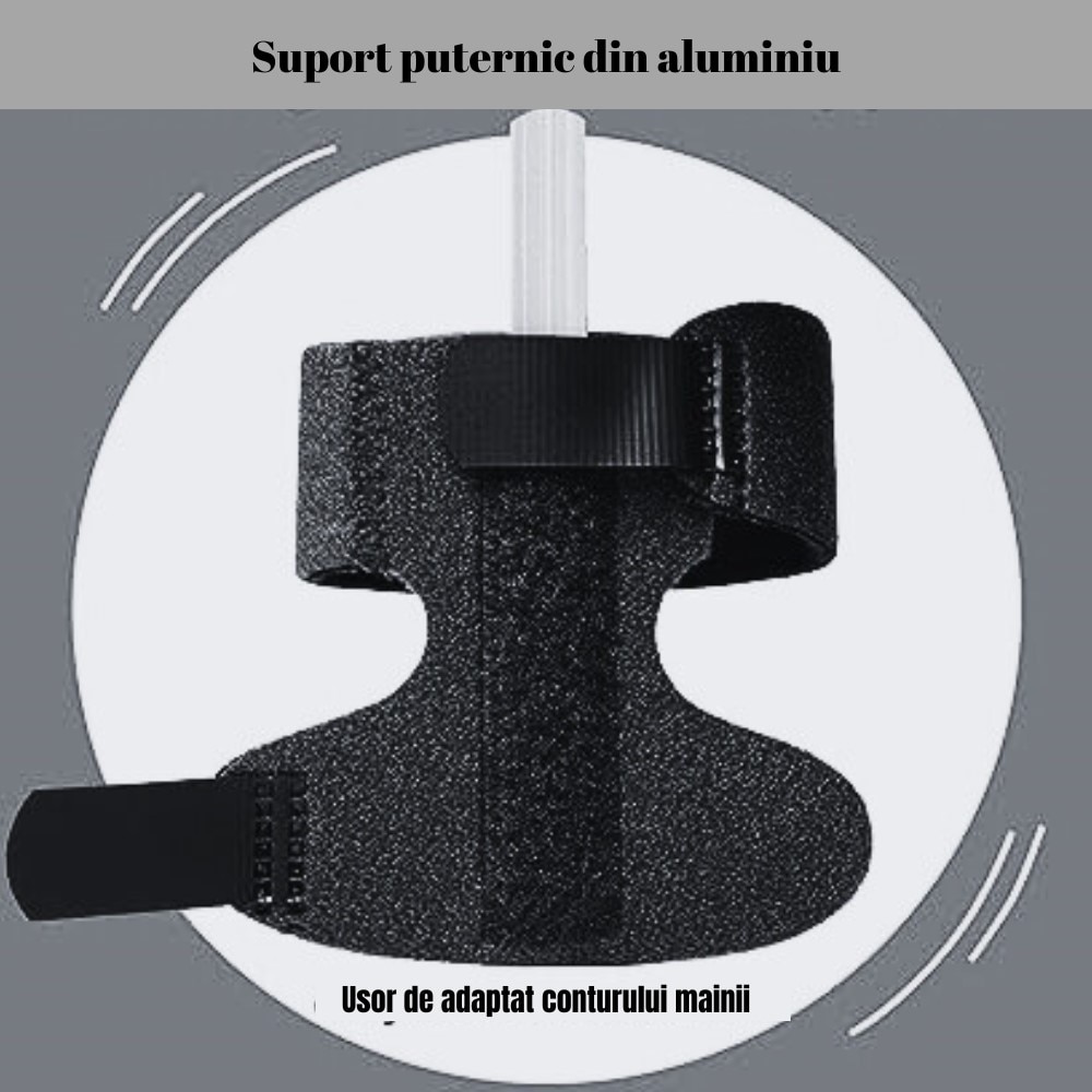 Orteza imobilizare deget cu atela, Universala, Reglabila, Negru - eMAG.ro