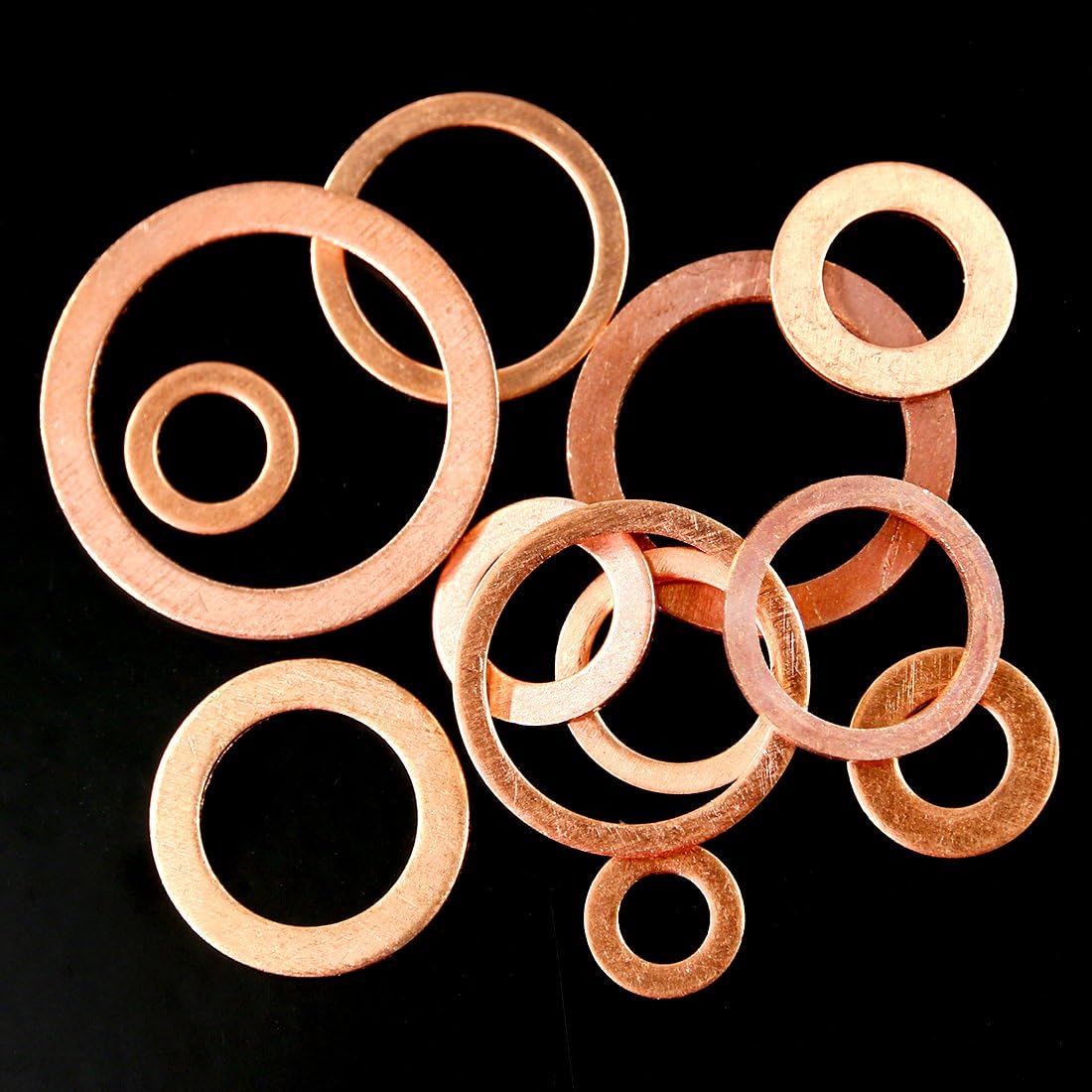 Set 300 saibe plate, Cupru, 8 dimensiuni M5 M6 M8 M10 M12 M14 M16 M20 ...