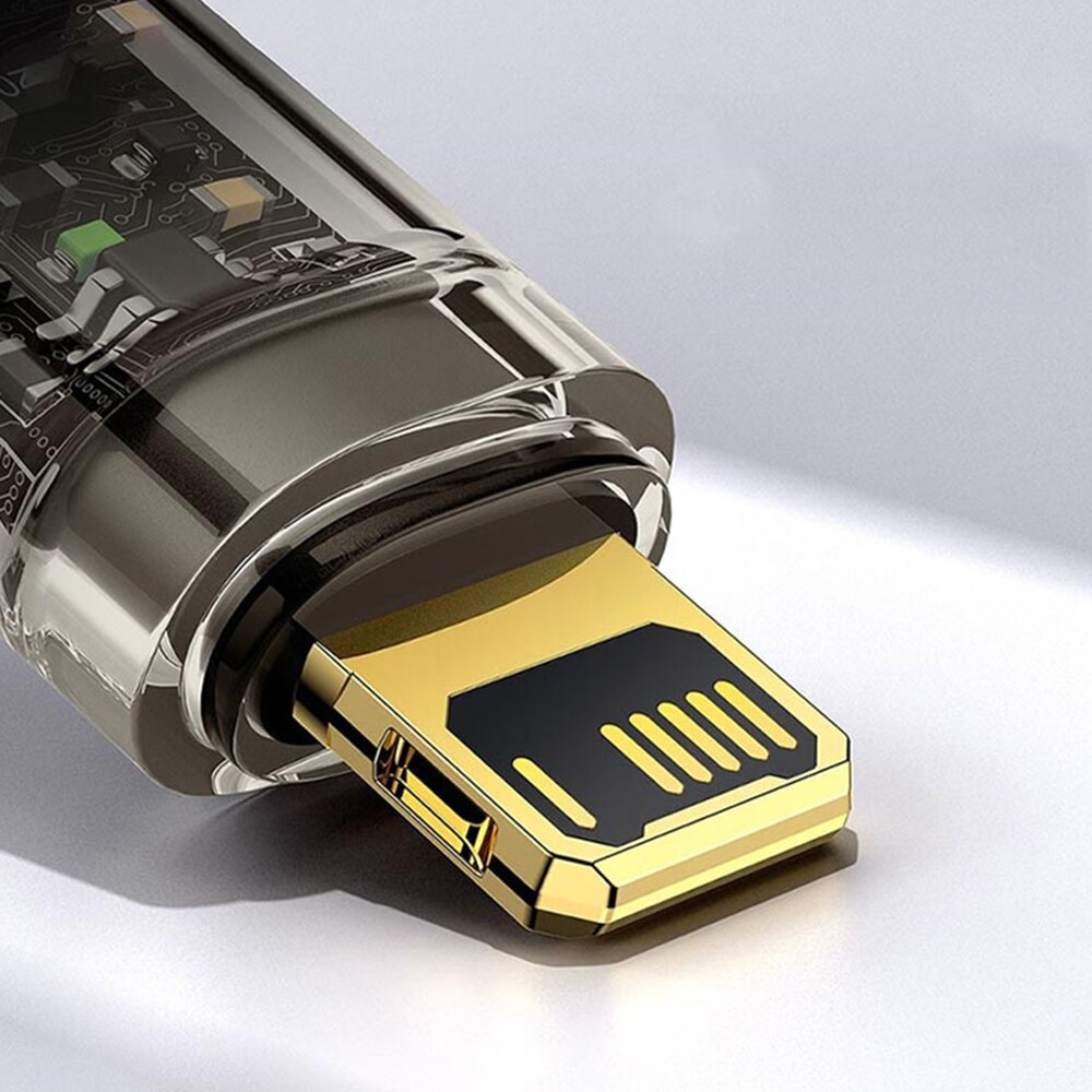 USB A към Lightning кабел за зареждане и пренос на данни, Cable ...