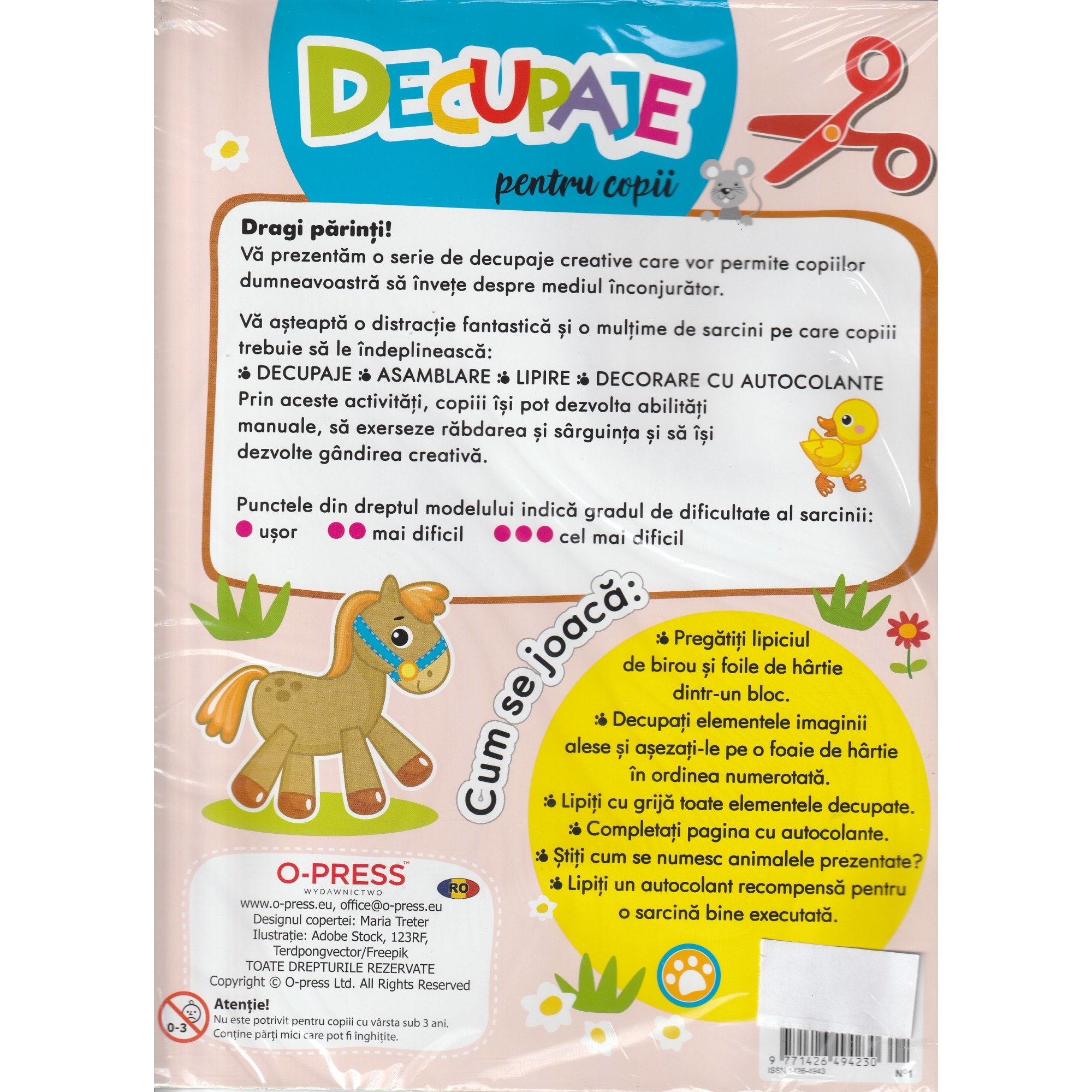 Carte de decupaje pentru copii, O-Press - eMAG.ro