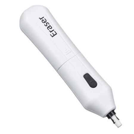 Radiera Electrica cu 10 Rezerve, alb, functioneaza cu baterii - eMAG.ro