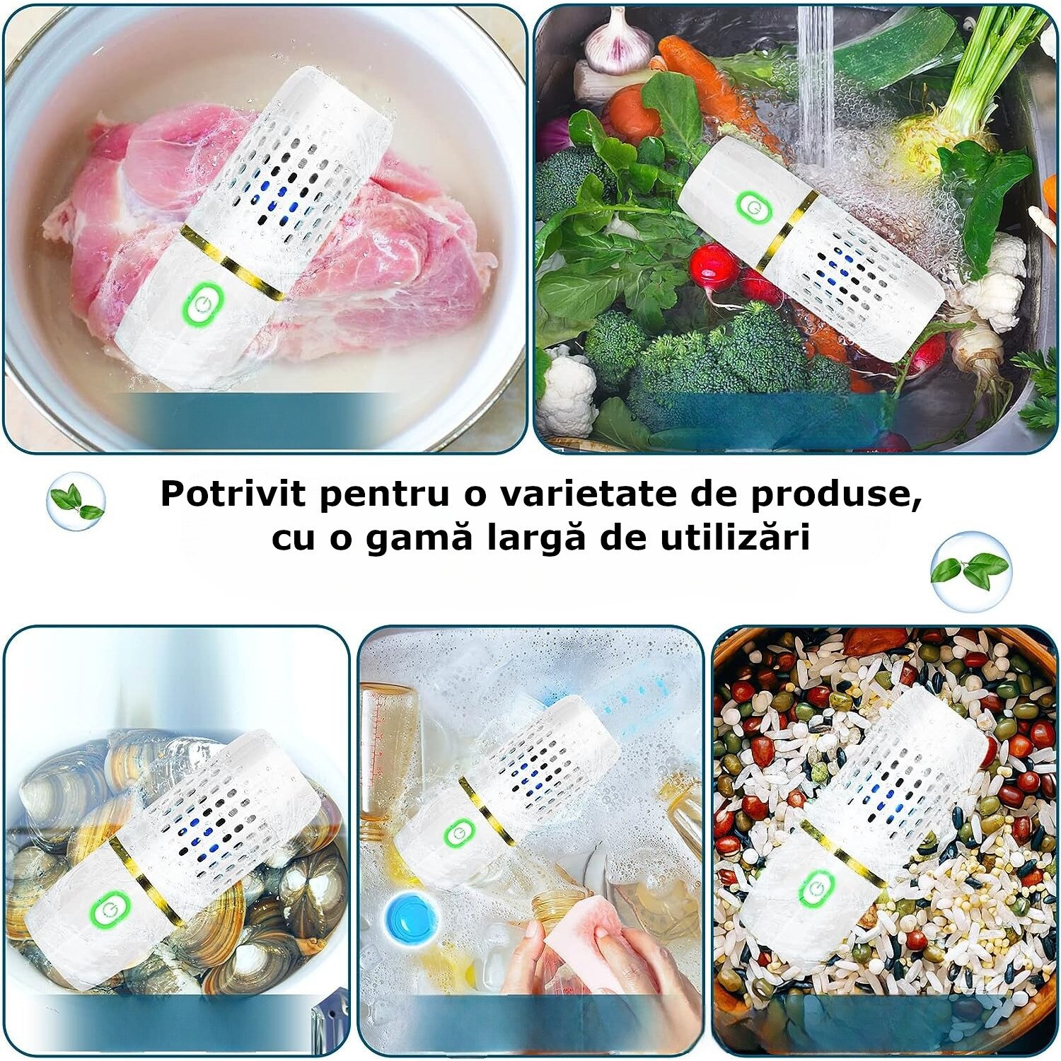 Aparat multifunctional, curatare, sterilizare si dezinfectare alimente ...