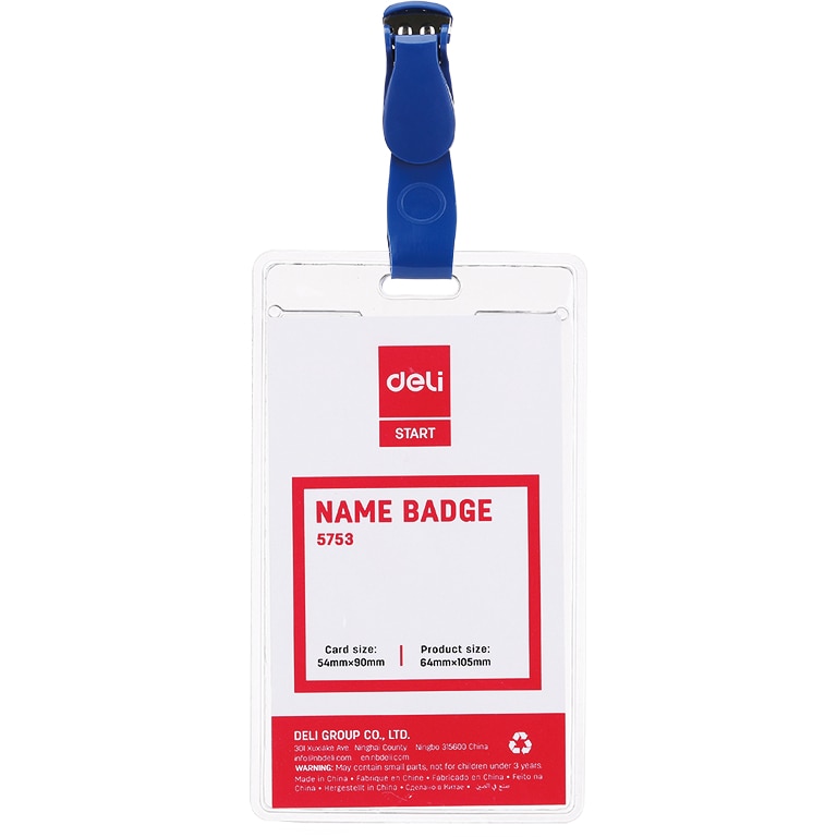 Комплект от 50 X вертикални значки с щипки Deli, 68x95 мм - eMAG.bg